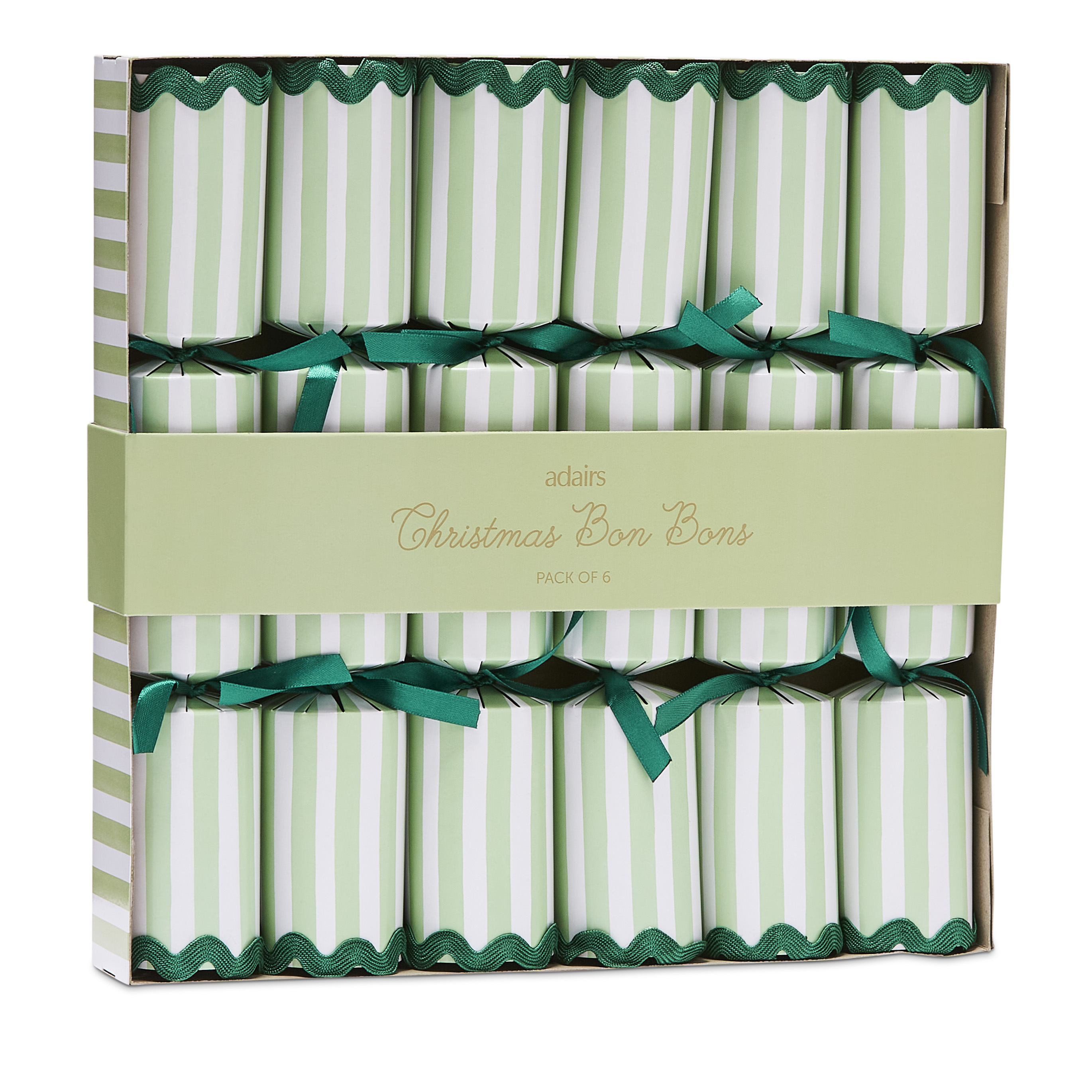 Stripe Christmas Bon Bons 6 Pack | Adairs