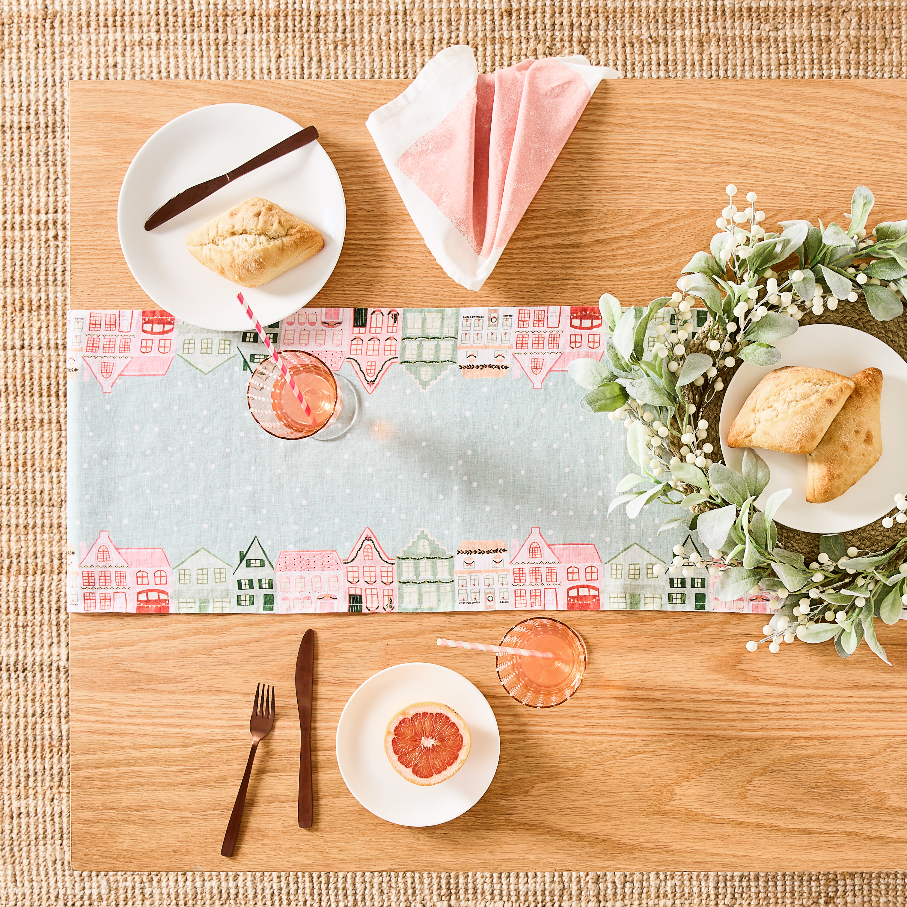 Houses Festive Table Runner | Adairs