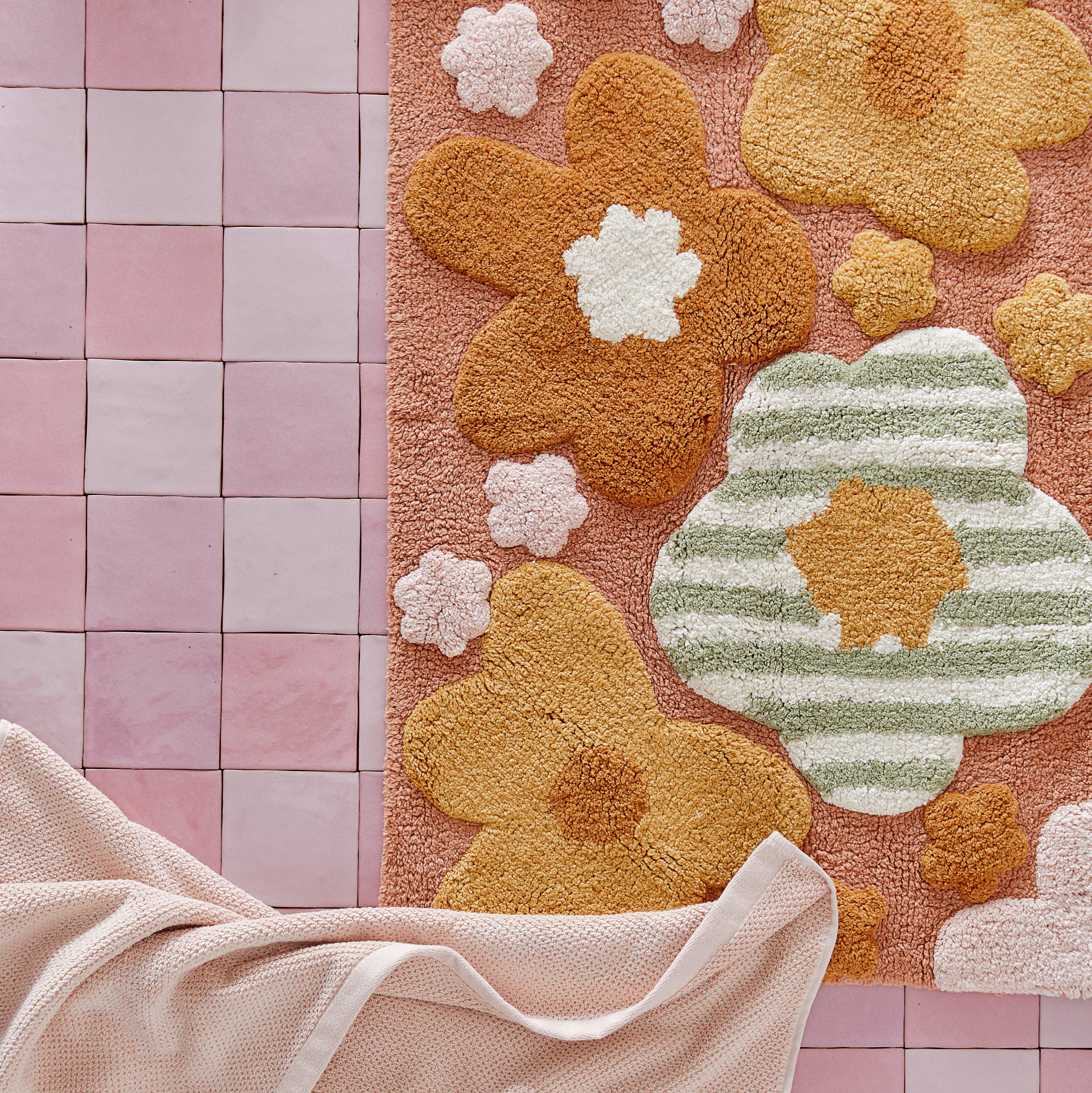Poppy Earth Multi Bath Mat | Adairs
