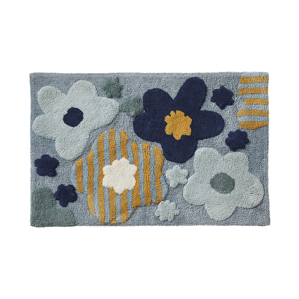Poppy Sea Blue Multi Bath Mat | Adairs