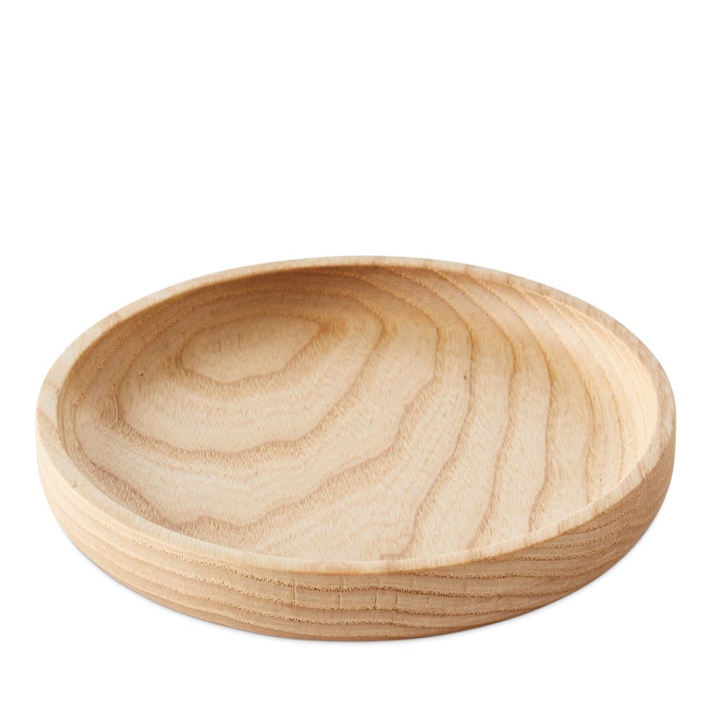 Devon Natural Round Ashwood Tray | Bathroom | Adairs