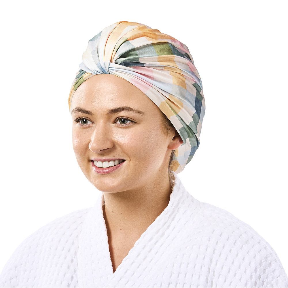 Printed Candy Check Shower Cap | Adairs
