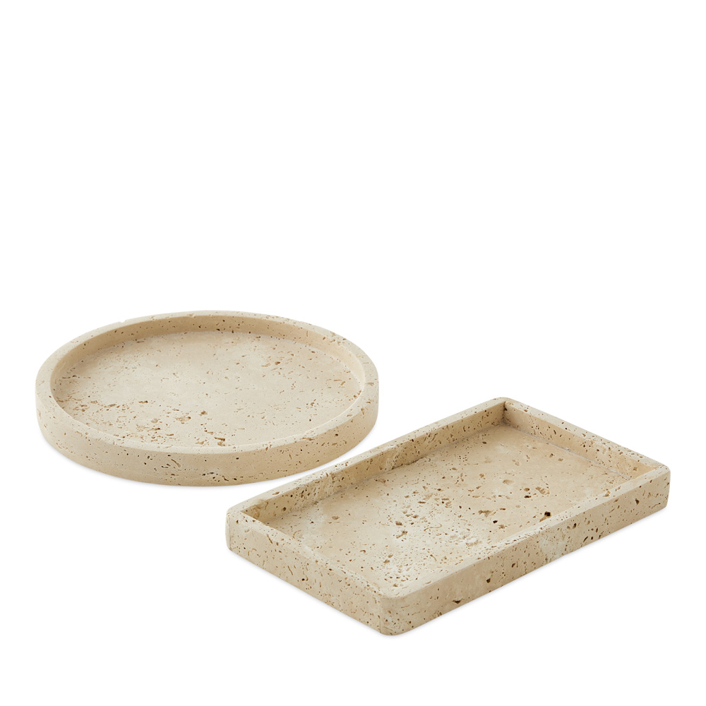 Aberdeen Travertine Natural Bathroom Accessories | Adairs