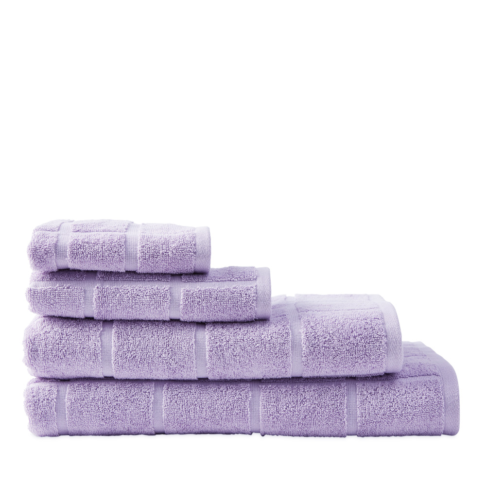 Nelson Check Lilac Towel Range | Adairs