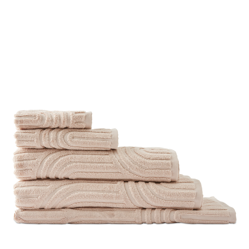 Archie Nude Pink Towel Range | Adairs