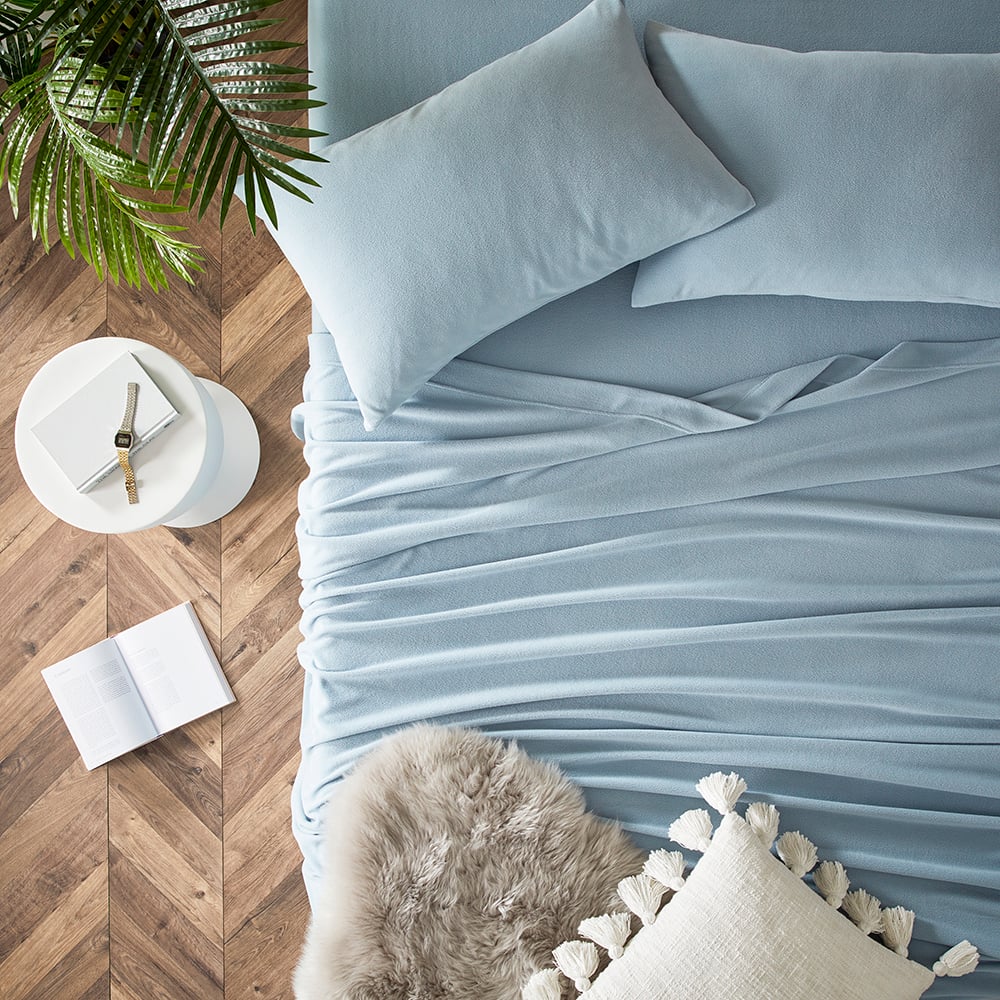 Cloud Dusty Blue Sheet Set | Adairs