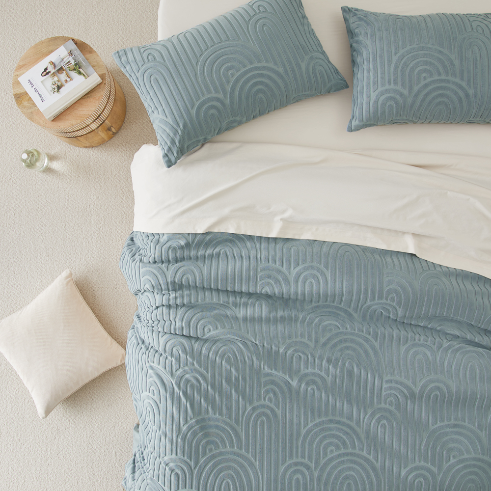 Velvet Arch Blue Quilt Cover Set | Adairs