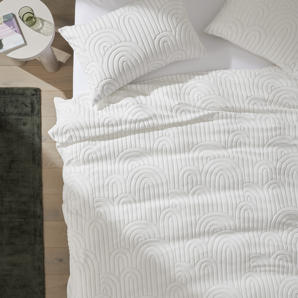 Velvet Arch Off White Quilt Cover Set | Adairs