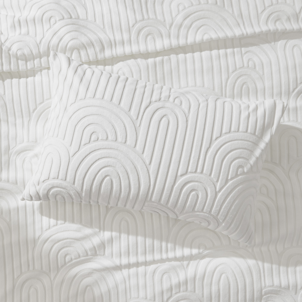 Velvet Arch Off White Quilt Cover Set | Adairs