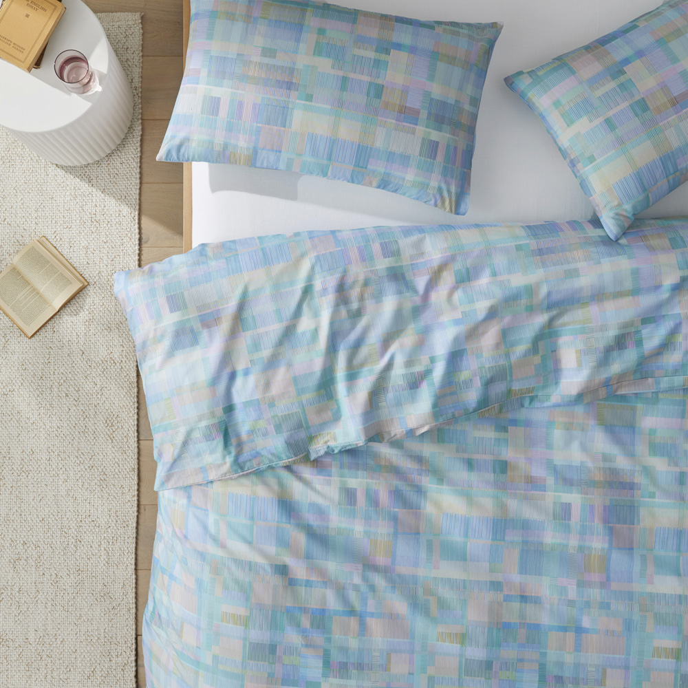 Corrie Blue Quilt Cover Set | Adairs