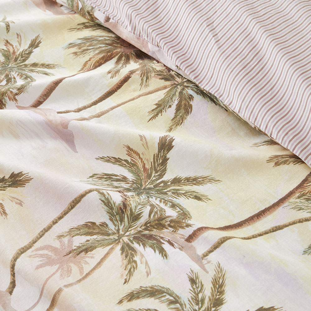 Sunset Palm Quilt Cover Set + Separates | Adairs