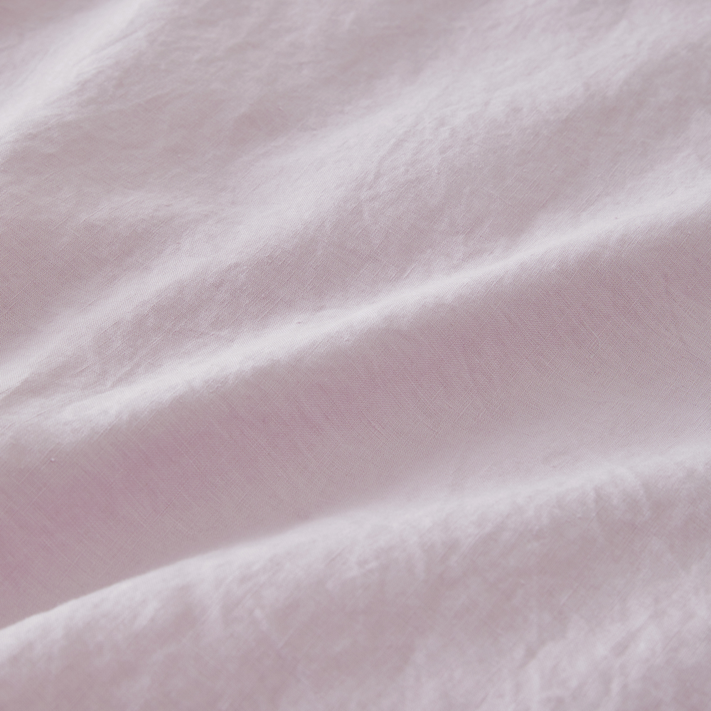 Vintage Washed Linen Mauve Quilt Cover Separates | Adairs