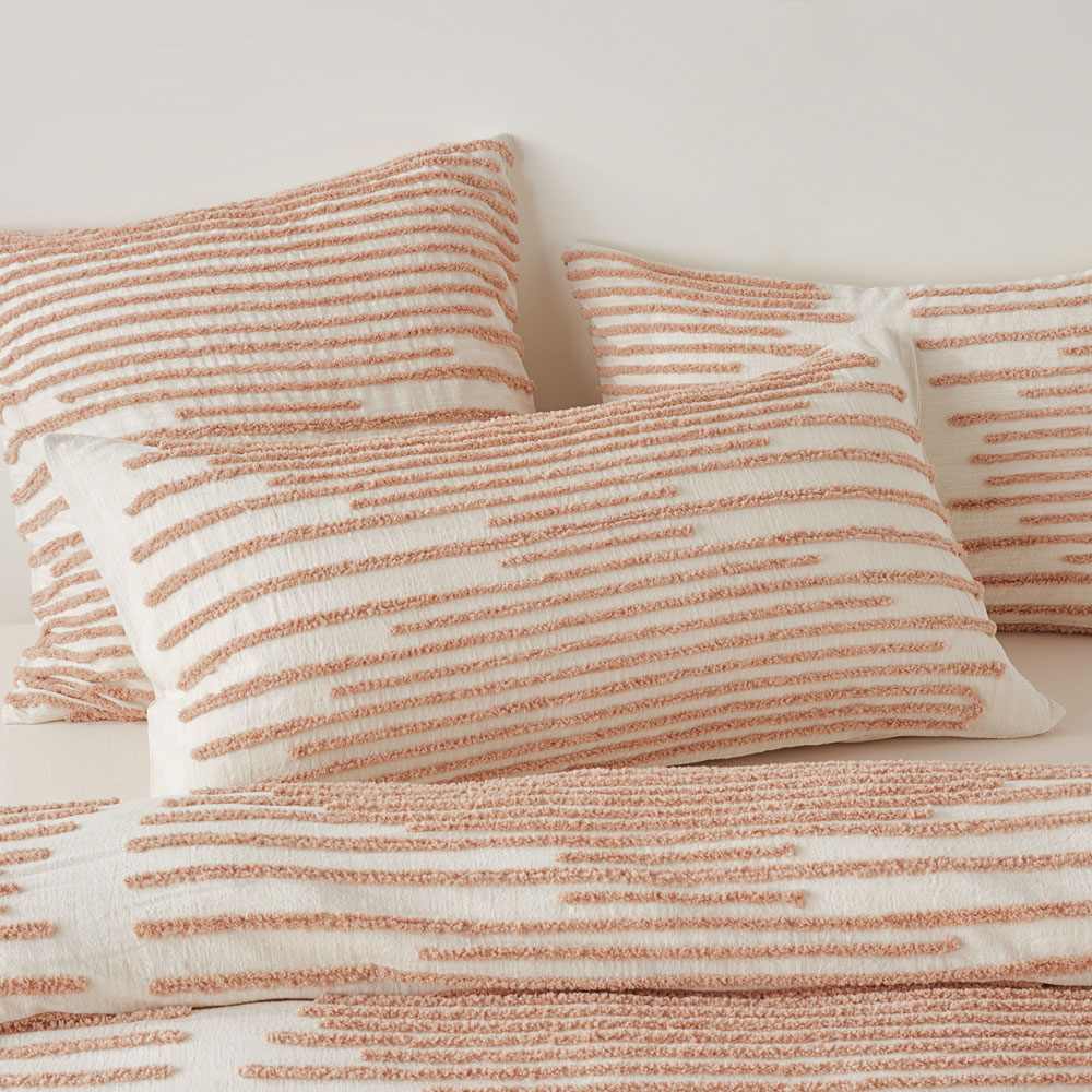 Seoul Tufted Clay Quilt Cover Separates | Adairs