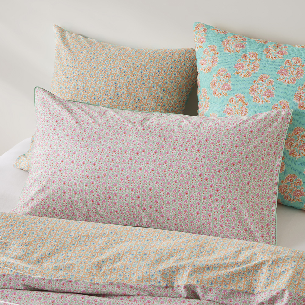 Riya Pink Pillowcases | Adairs