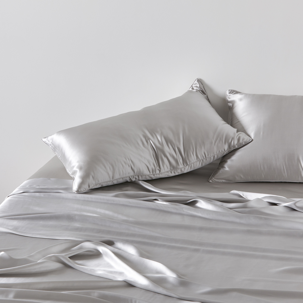 Pure Silk Silver Sheet Set | Adairs
