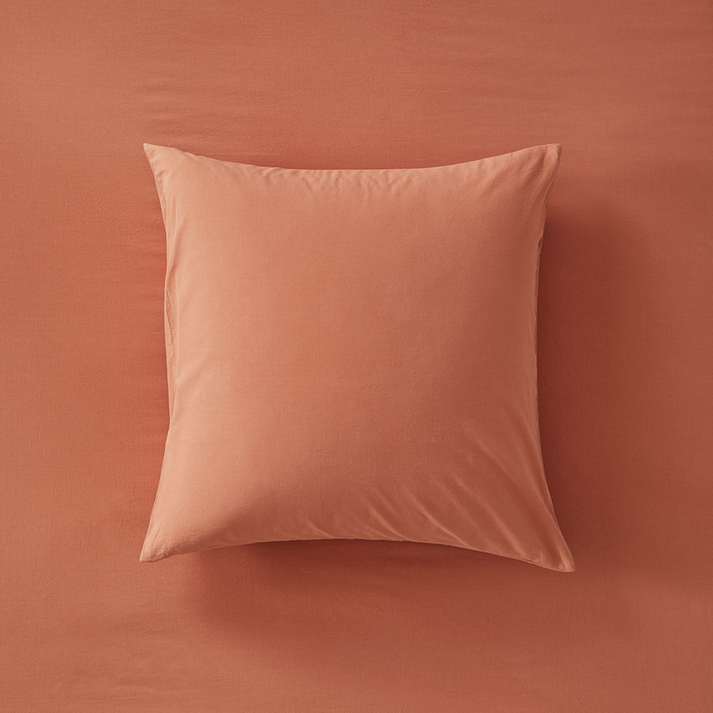 Stonewashed Cotton Paprika Sheet Separates | Adairs