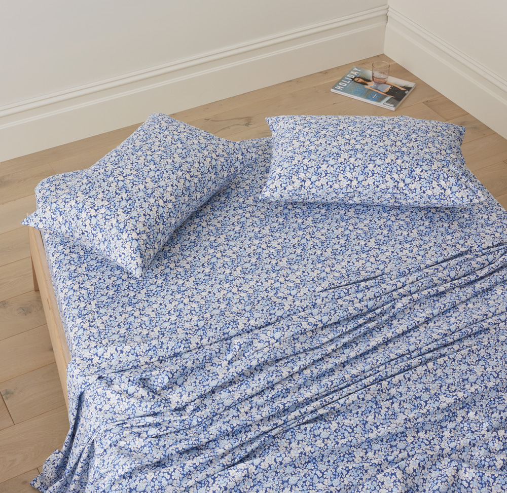 Libertine French Blue Printed Sheet Set | Adairs