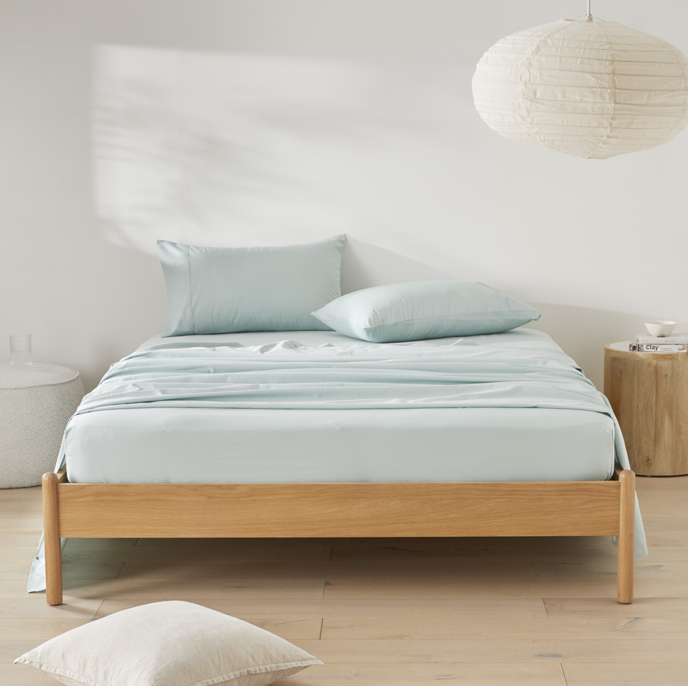 Worlds Softest Cotton Mineral Green Sheet Set | Adairs