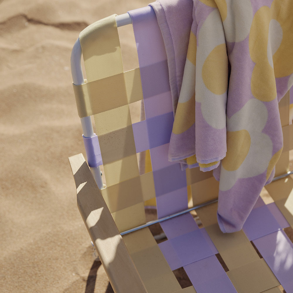 Lilac & Lemon Beach Strap Woven Chair | Adairs