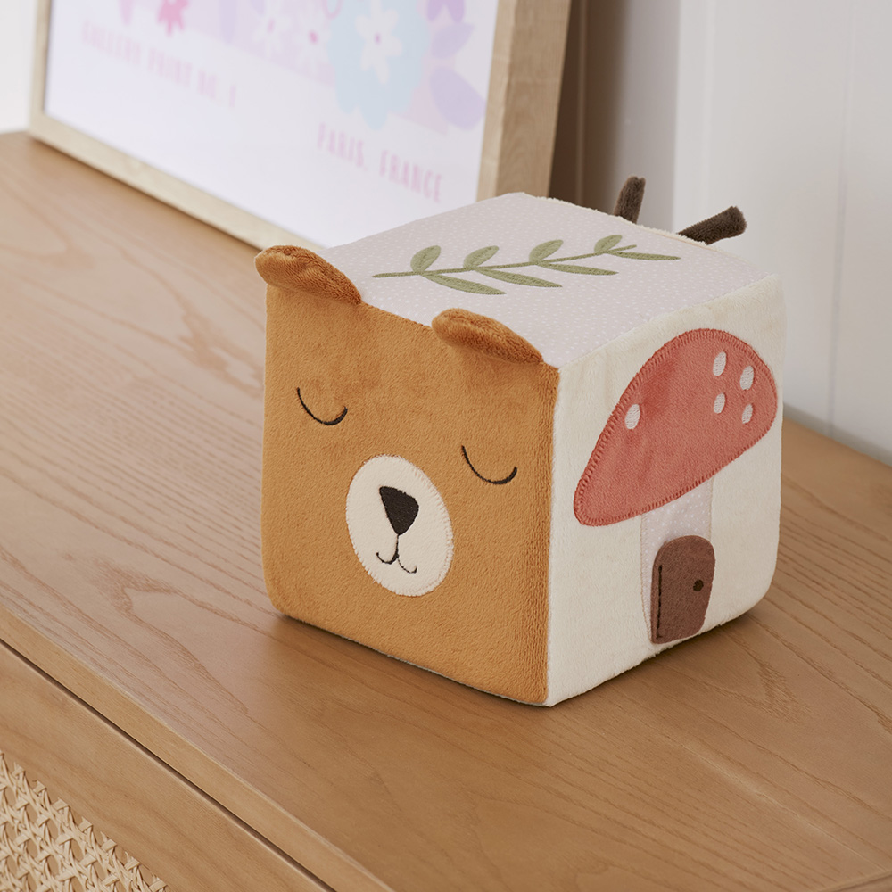 Adairs Baby - Woodlands Sensory Cube Play Time Baby Toy | Adairs