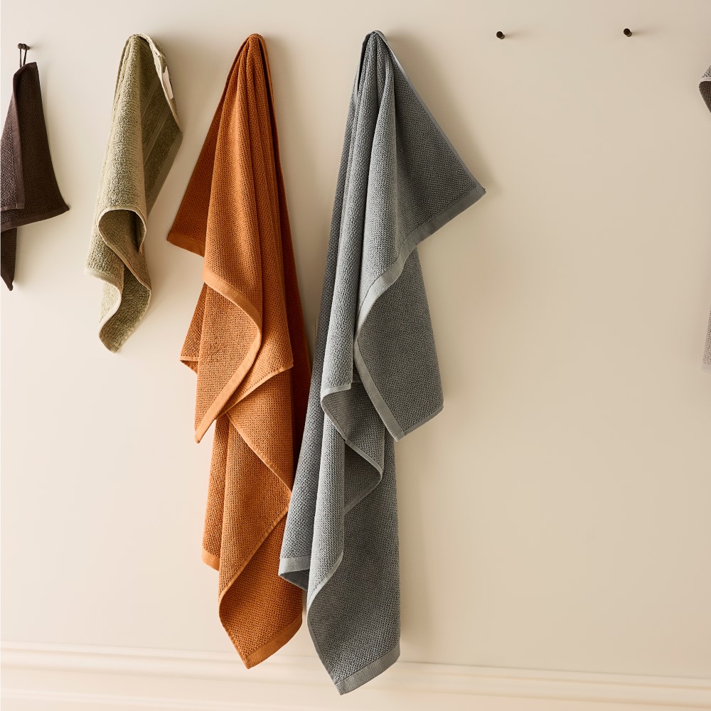 Savannah Ginger Textured Towel Range | Adairs