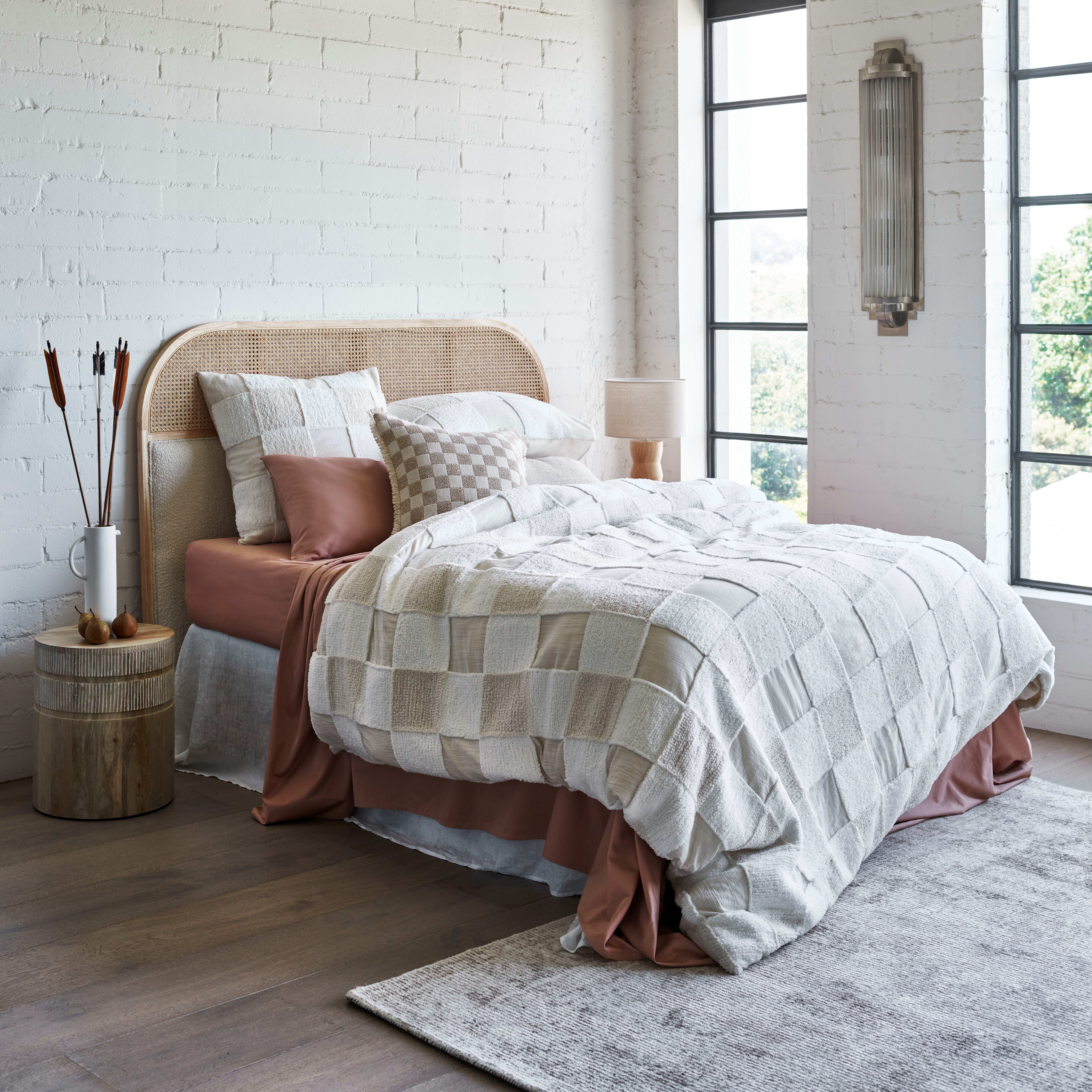 Harrison Natural Tufted Quilt Cover Separates | Adairs