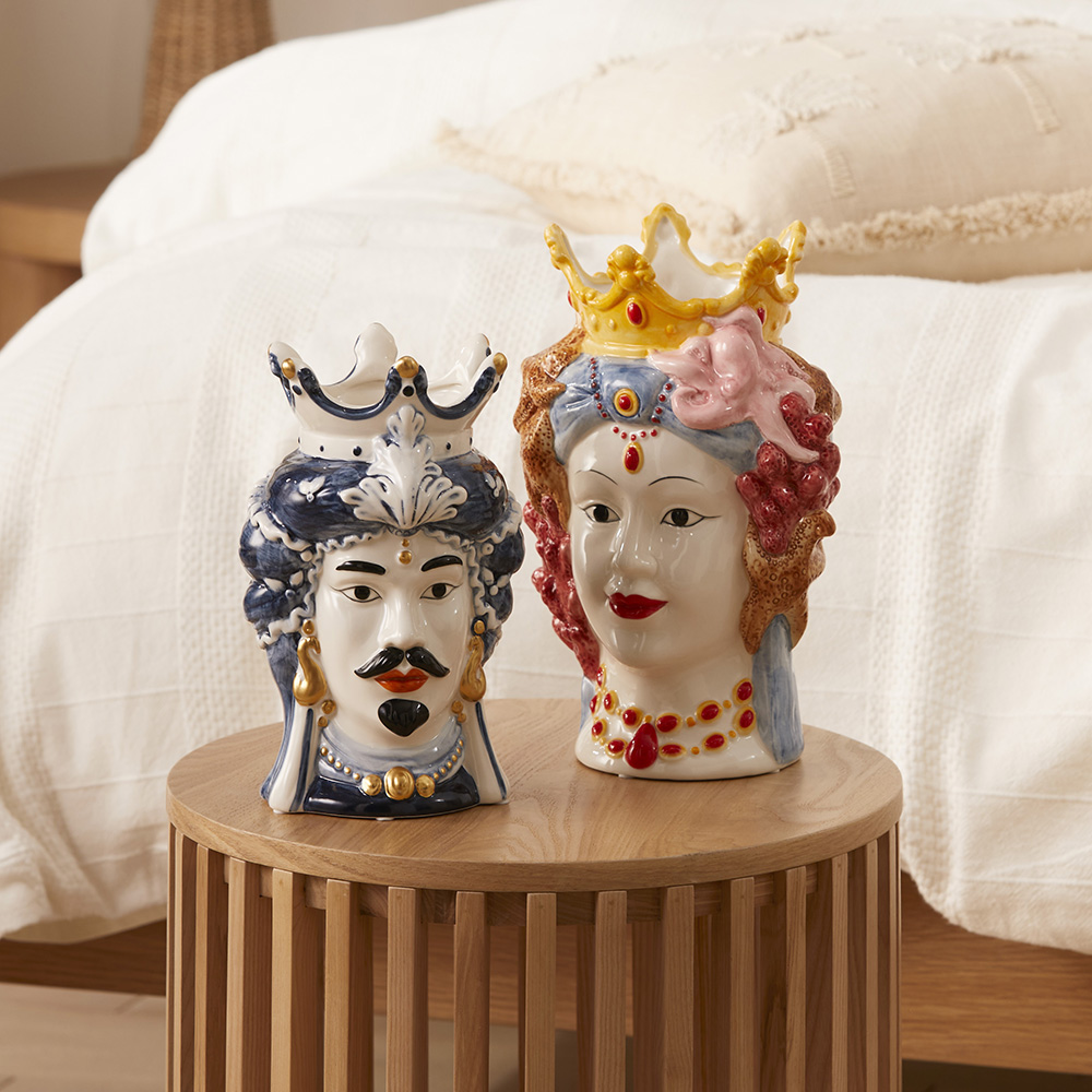 Mondello Head Coral Multi Vase | Adairs