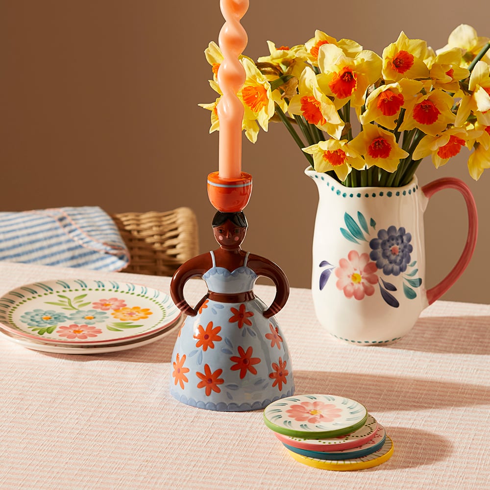 Spanish Lady Daisy Candleholder | Adairs