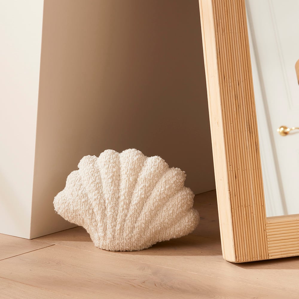 Boucle Shell Snow Door Stop | Adairs