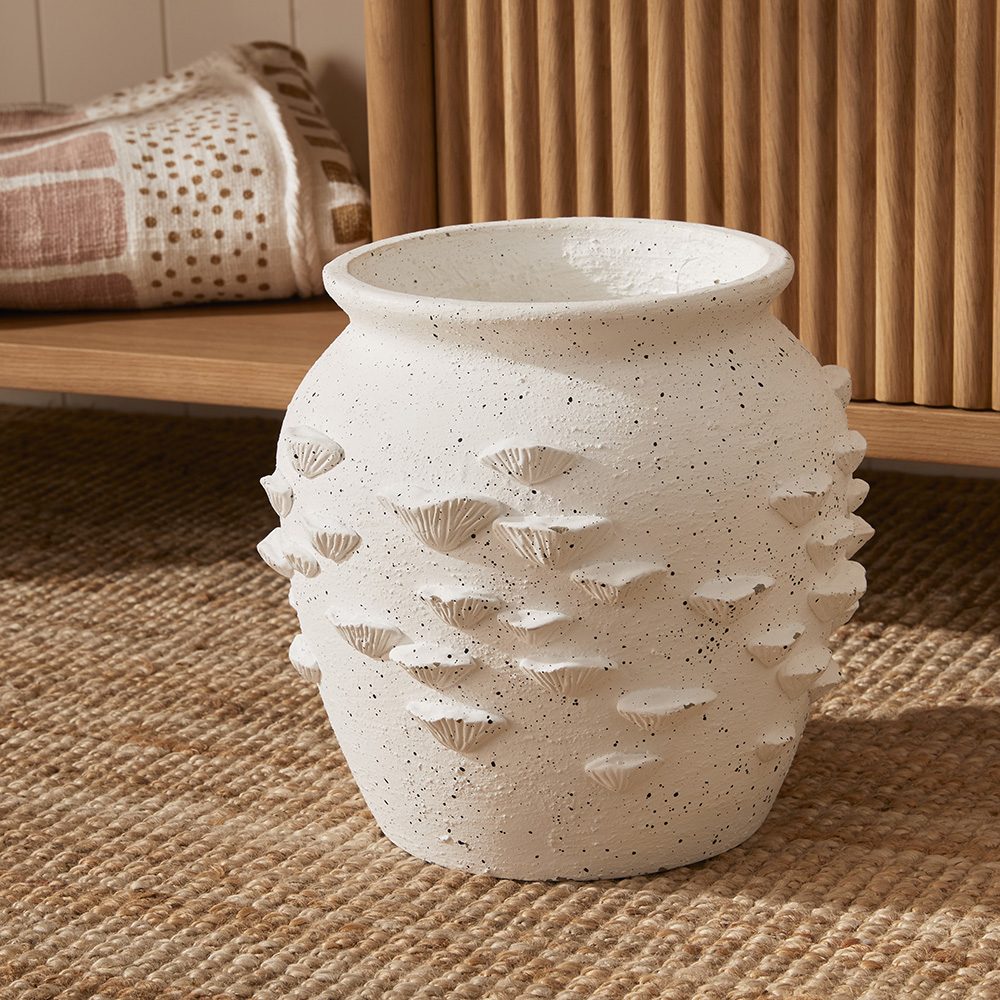 White Barnacle Pot | Adairs