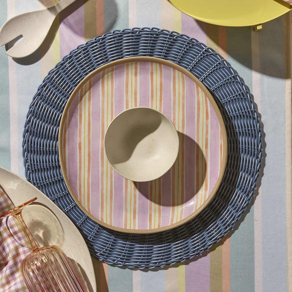 Tribeca Blue Placemat 2 Pack | Adairs