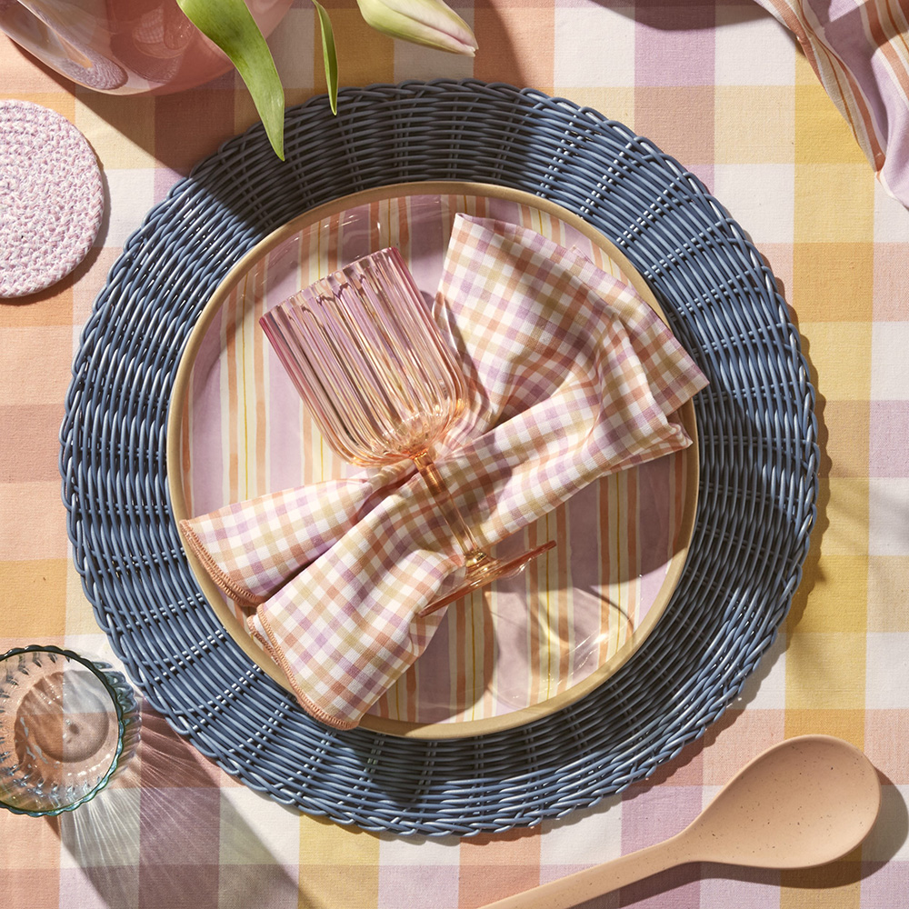Tribeca Blue Placemat 2 Pack | Adairs