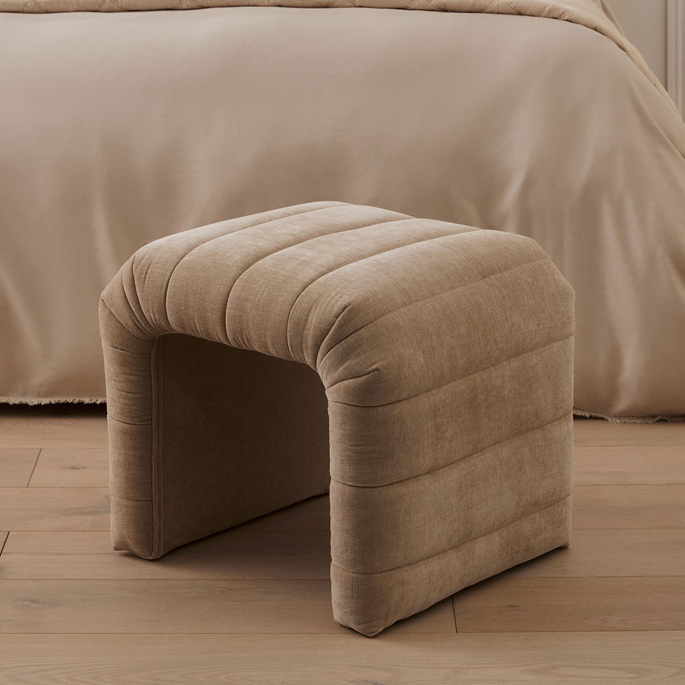 Carson Natural Ottoman | Adairs