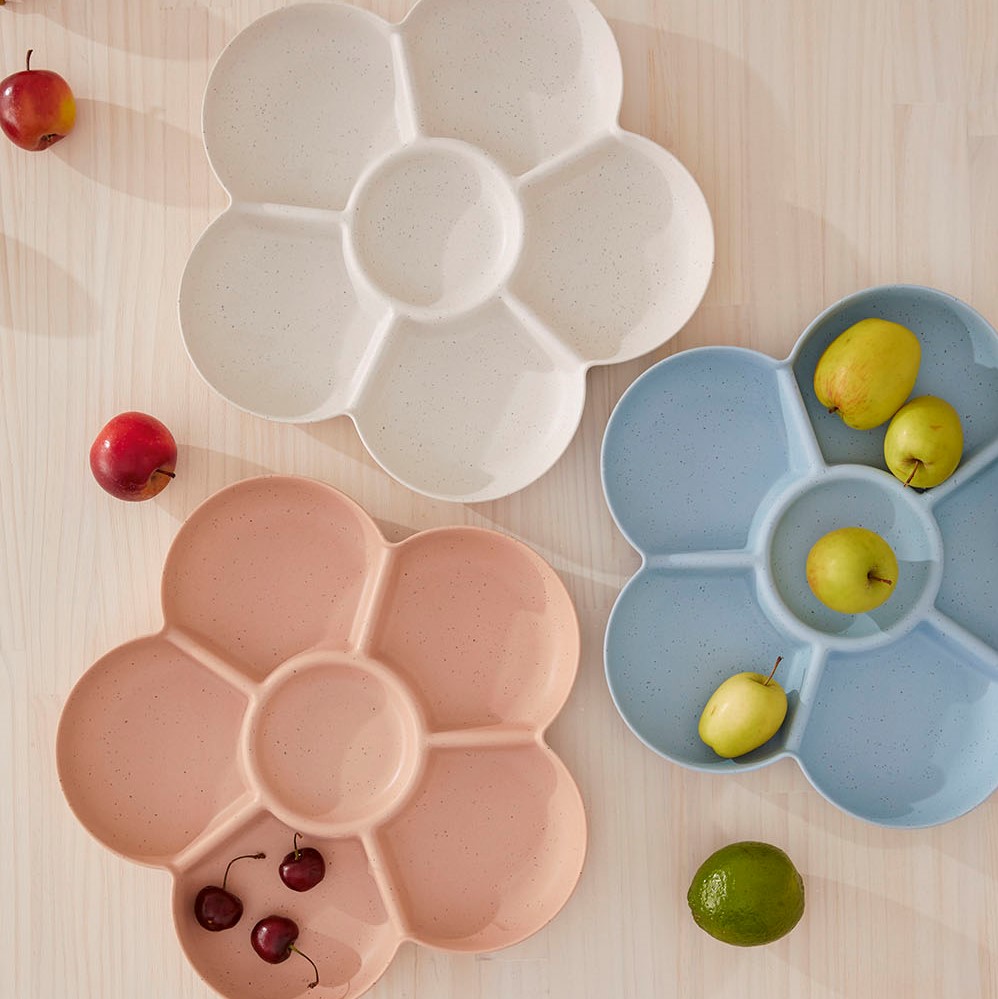 Capri Bamboo Blue Servingware | Adairs