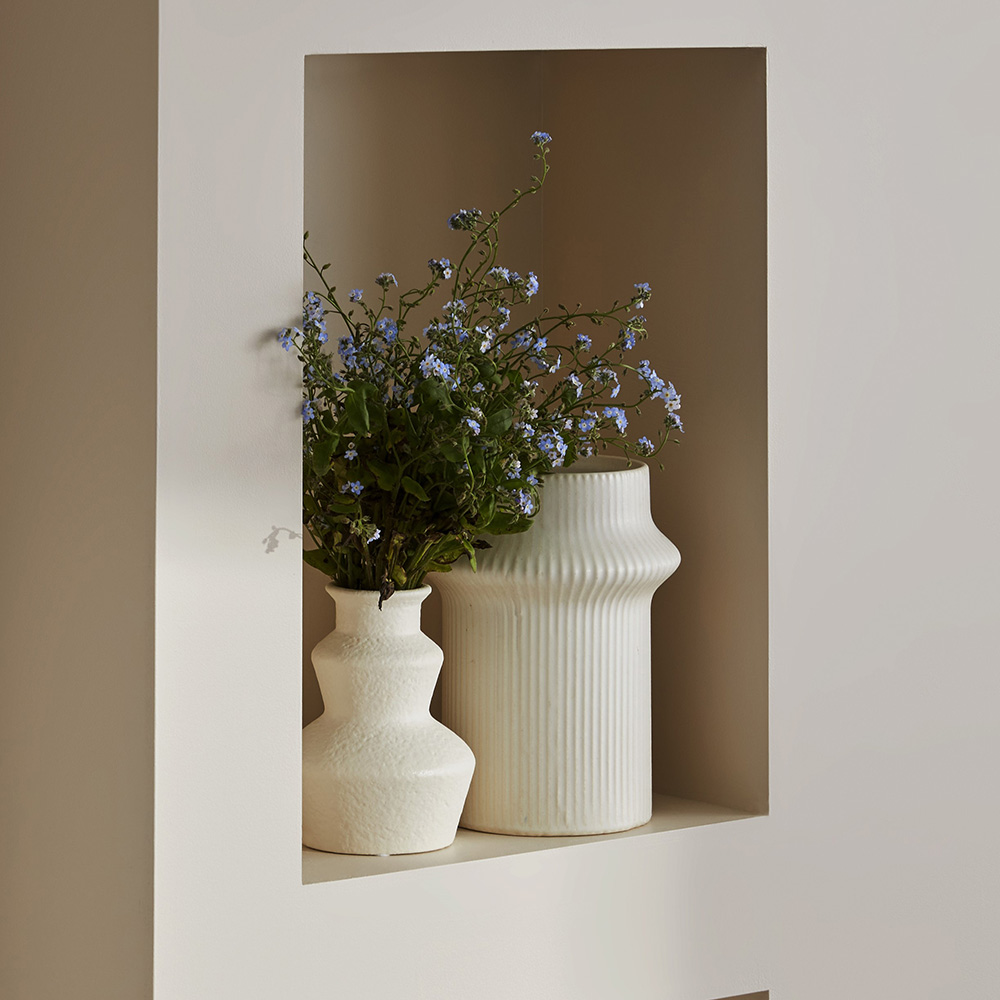 Angular White Vase | Adairs