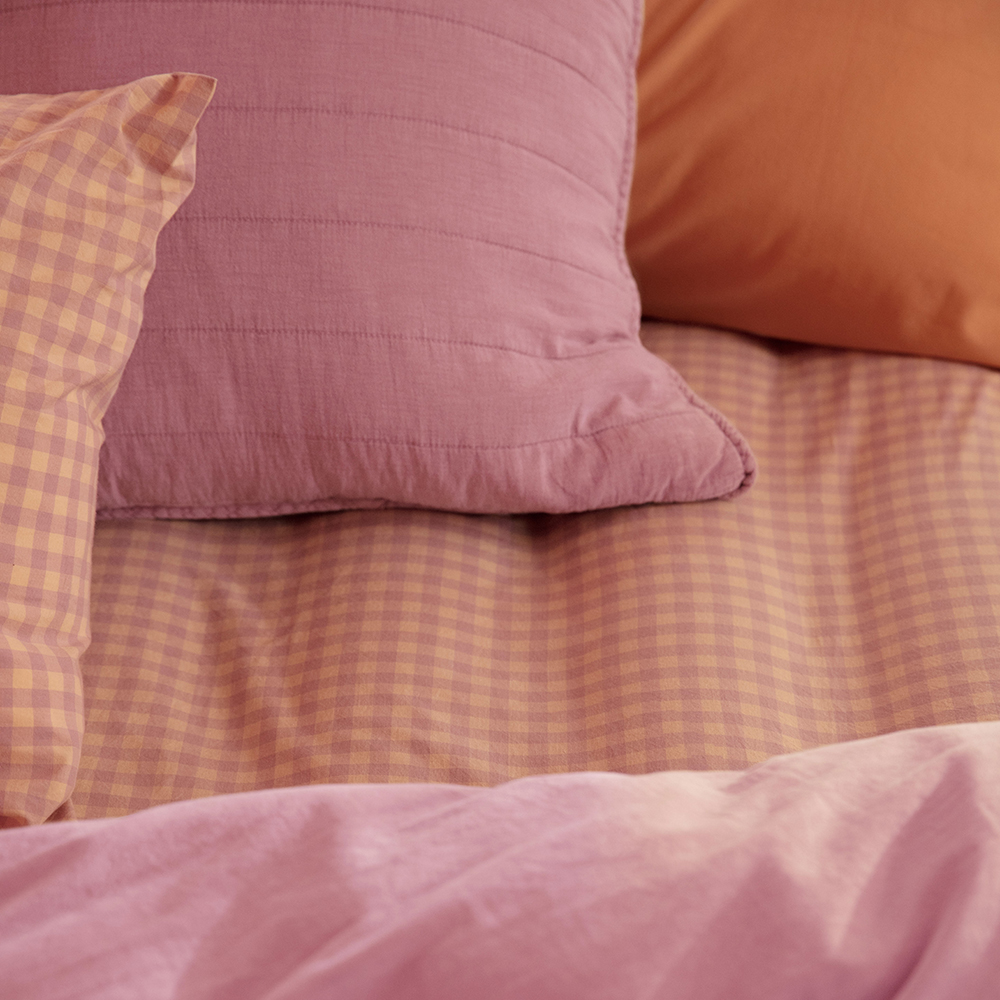 Bronte Quilted Mauve Quilt Cover Separates | Adairs