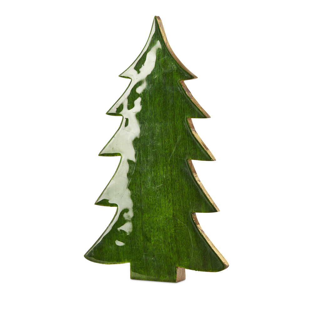 Enamel Green & Gold Timber Tree | Adairs