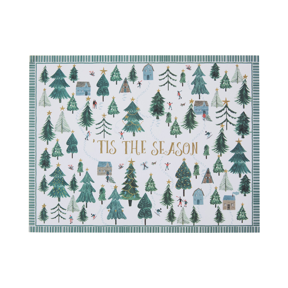 Tis The Season Novelty Paper Placemats Pack of 50 | Adairs