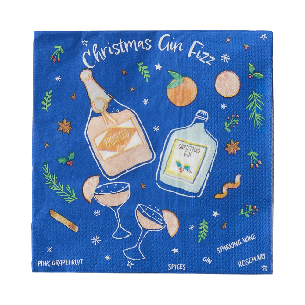 Festive Christmas Fizz Multi Paper Napkins Pack of 40 | Adairs