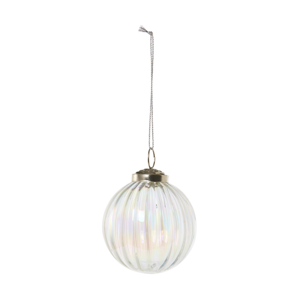 Luxe Optic Clear Luster Bauble | Adairs