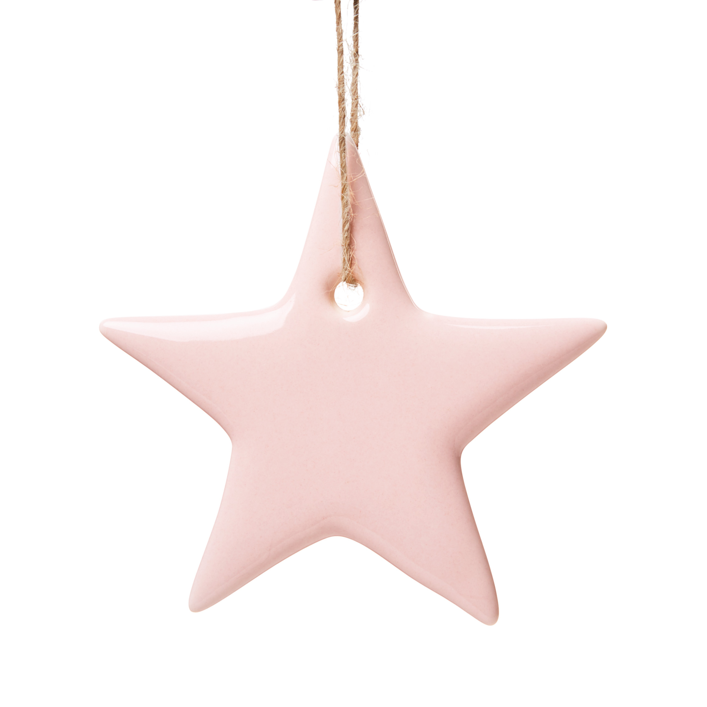 Whimsical Ceramic Pink Star Decoration | Adairs