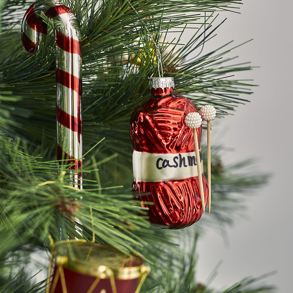 Vintage Glass Knitting Decoration | Adairs