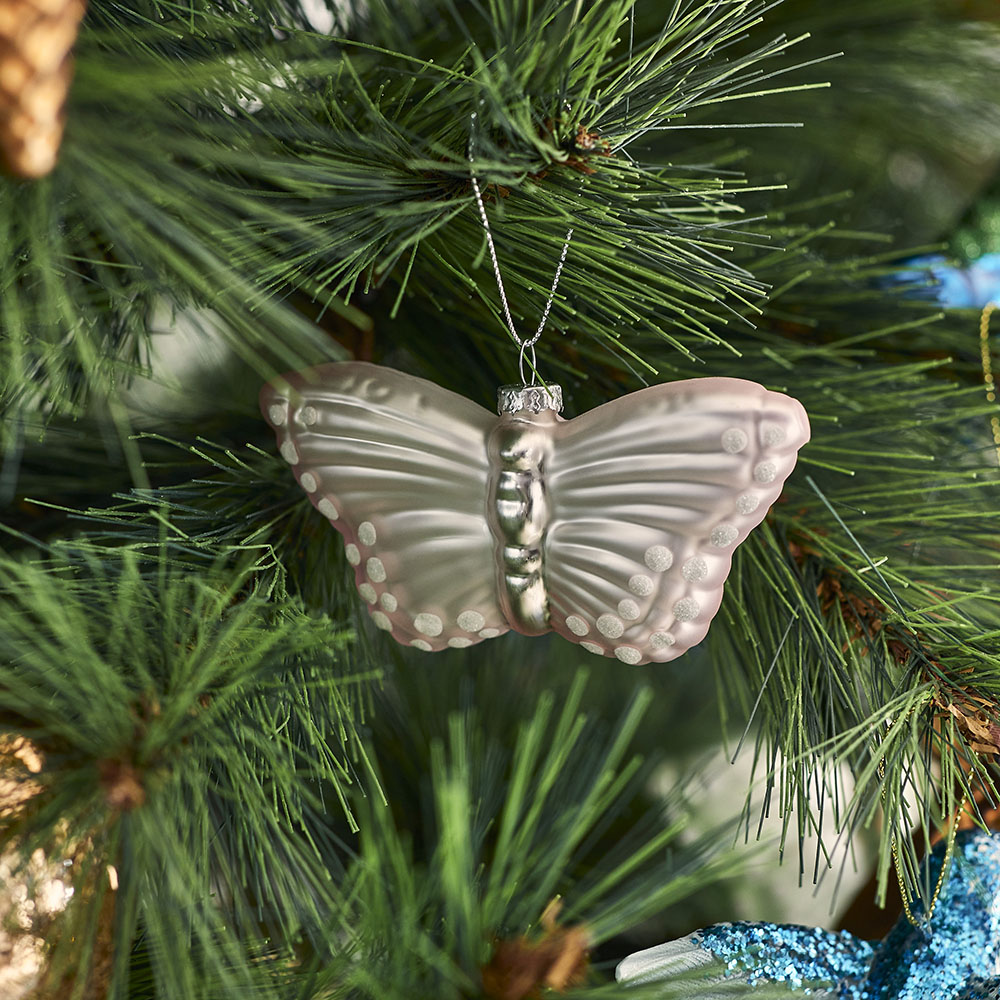 Vintage Pink Glass Butterfly | Adairs