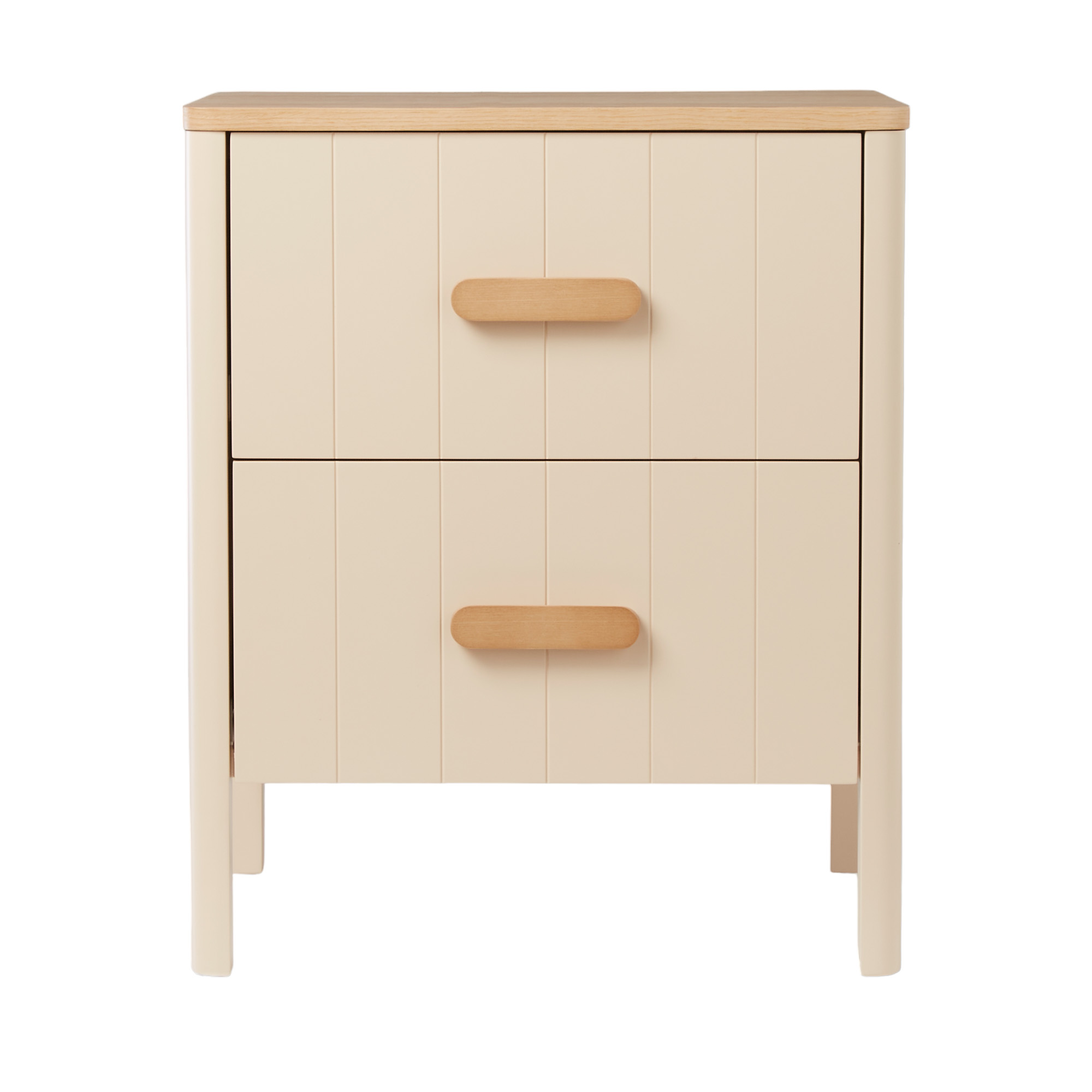 Harley Almond Bedside Table | Adairs