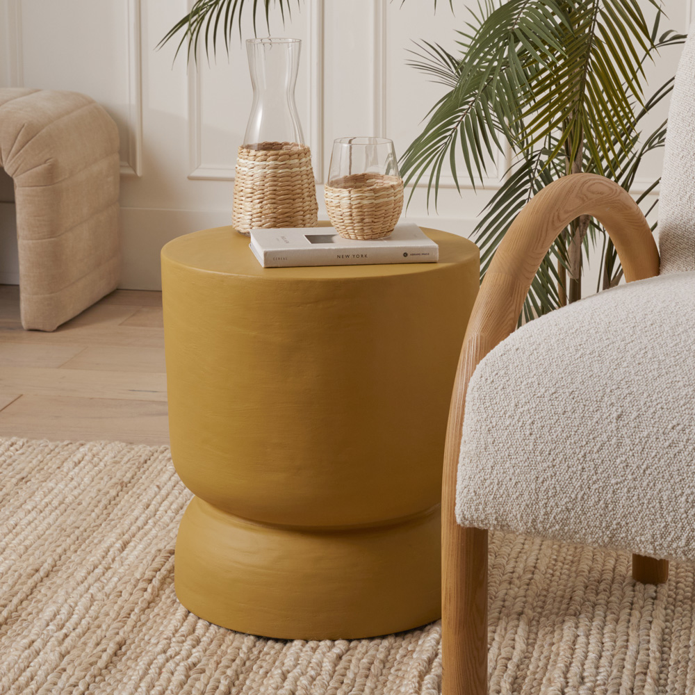Apollo Mustard Side Table | Adairs