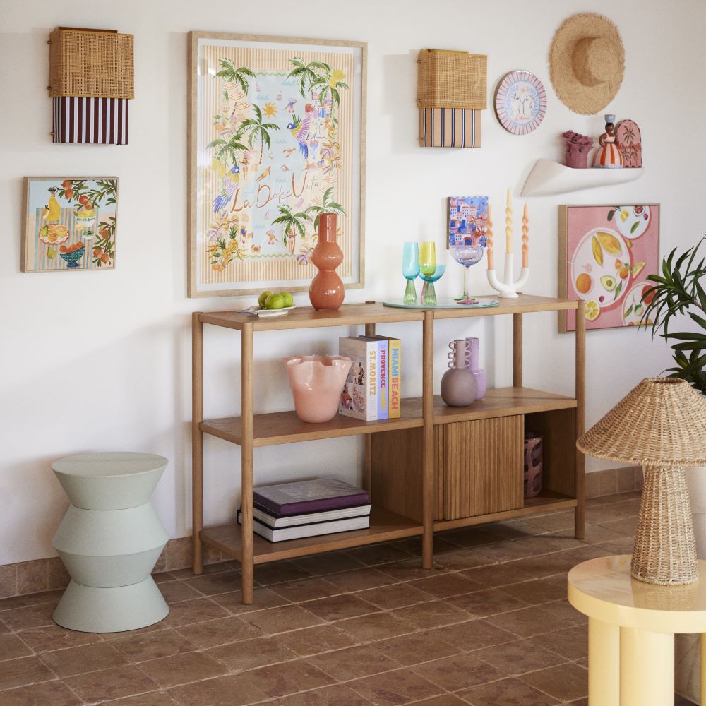 Jarvis Ice Blue Side Table | Adairs