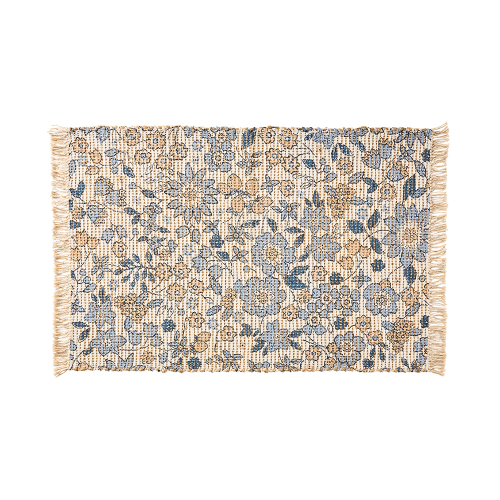 Santorini Navy Blue Vintage Floral Rug at Marcia Reames blog