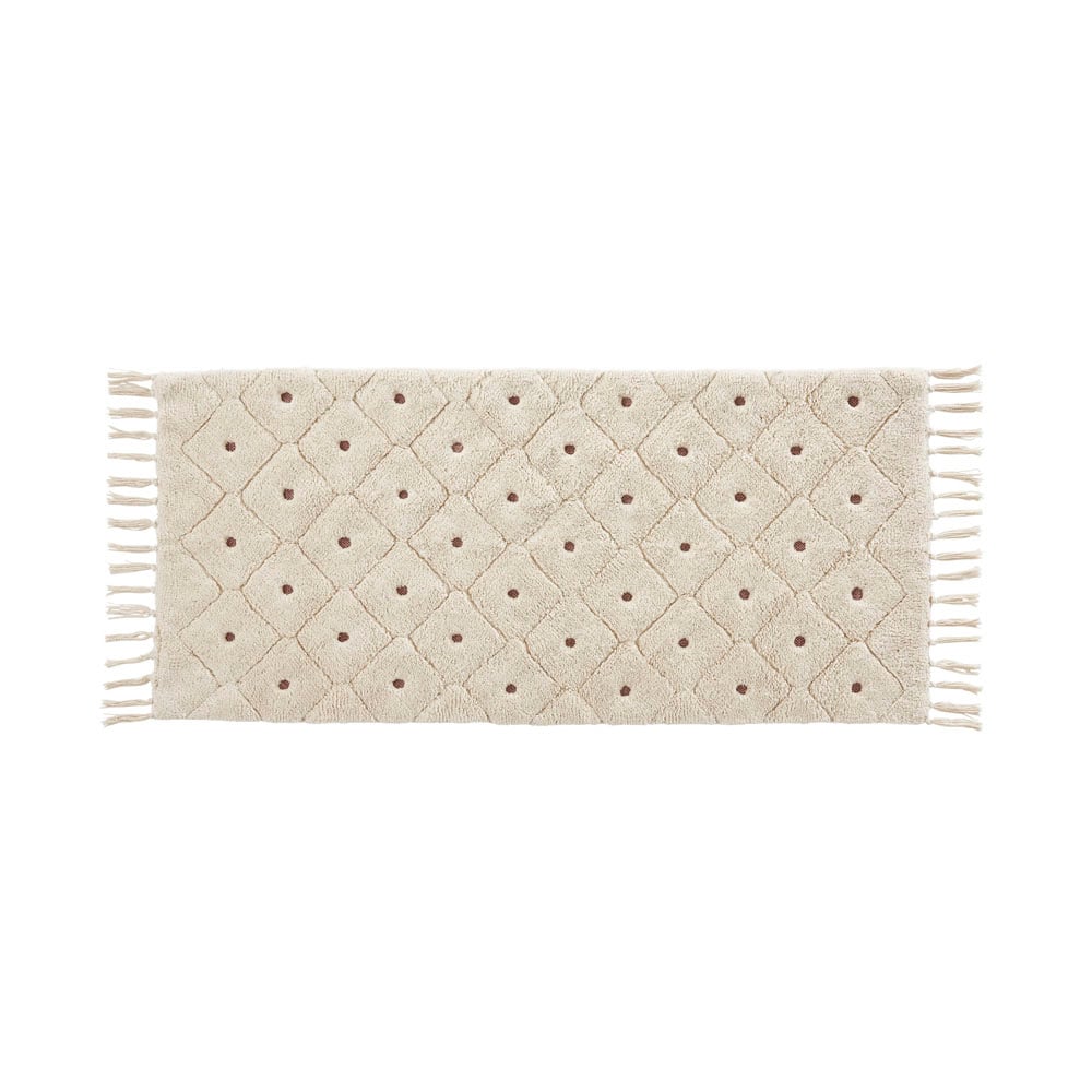 Freya Natural & Mauve Rug | Adairs