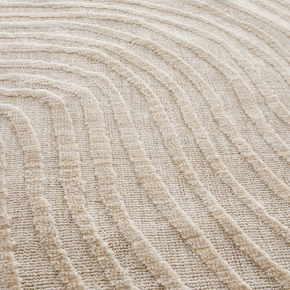 Torquay Natural Round Rug | Adairs