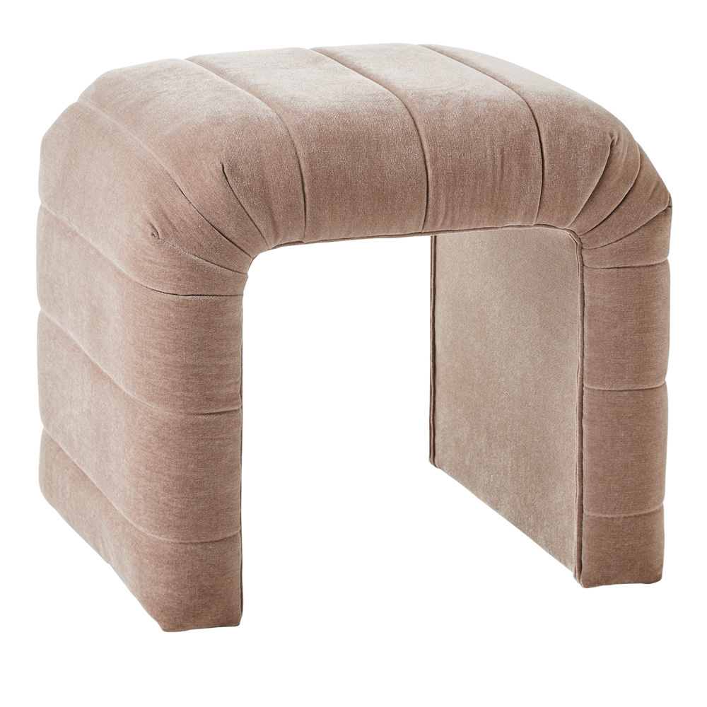 Carson Dusty Rose Ottoman | Adairs